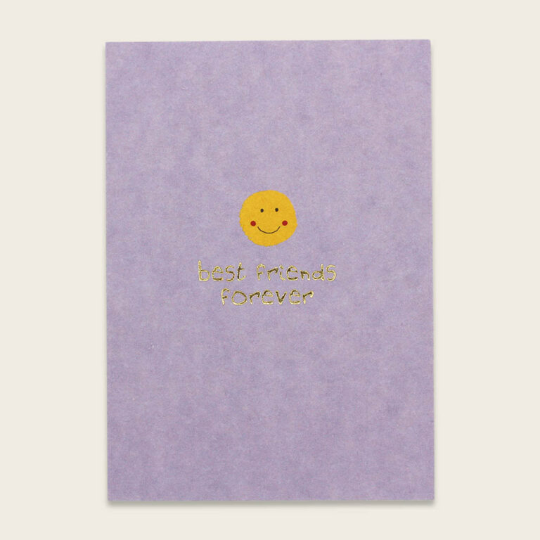 Karte – Smiley – Best friends forever – Laden im Garten